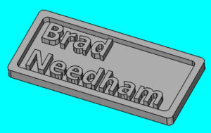 Making a 3D Printed Name Badge | Blue Paper Technology LLC
