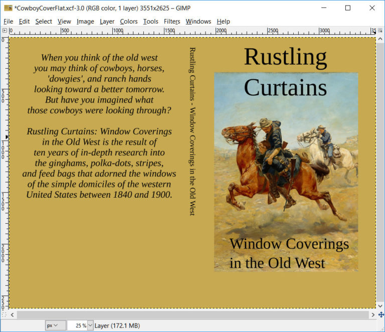 Creating your CreateSpace Paperback Cover using Gimp | Blue Paper ...