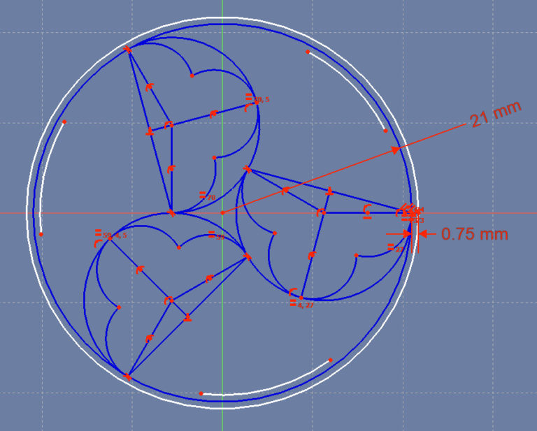 Designing a Gothic Trefoil in FreeCAD | Blue Paper Technology LLC
