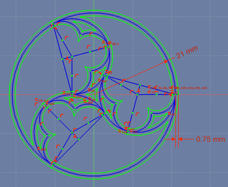Designing a Gothic Trefoil in FreeCAD | Blue Paper Technology LLC