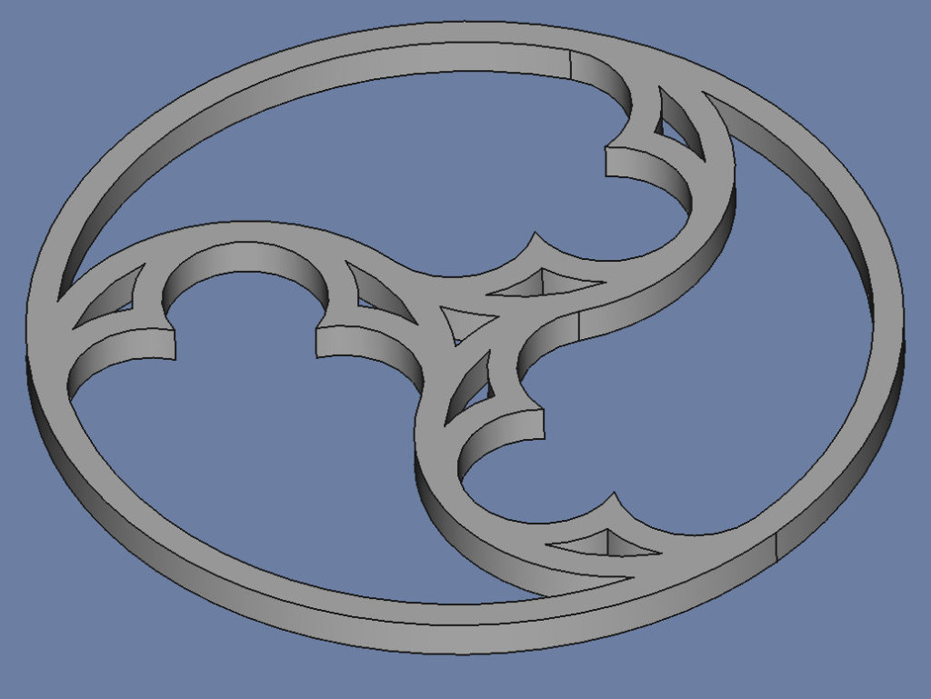 Designing a Gothic Trefoil in FreeCAD | Blue Paper Technology LLC