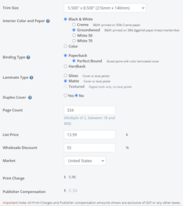 Choosing the List Price of My IngramSpark Paperback | Blue Paper ...